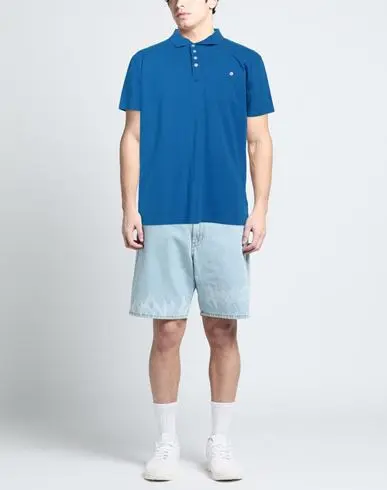 CASHMERE COMPANY Polo Shirt Size Cotton - Blue