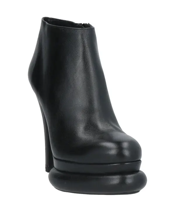 PALOMA BARCELO Leather Ankle Boots With Stiletto Heel