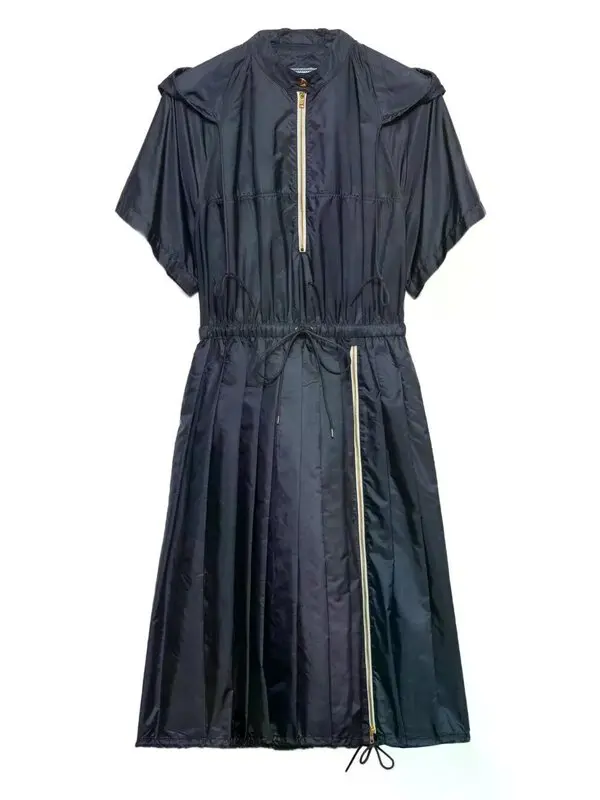 Prada Re-nylon Zip-up Mini Dress