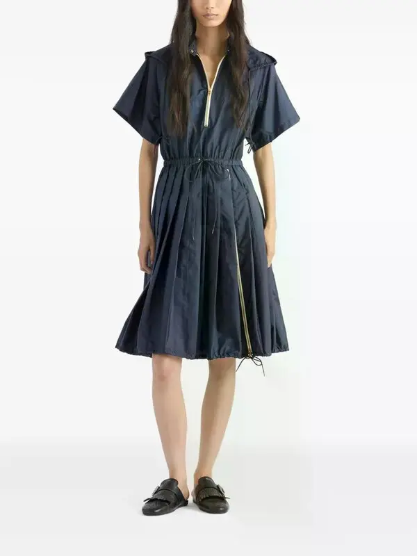 Prada Re-nylon Zip-up Mini Dress