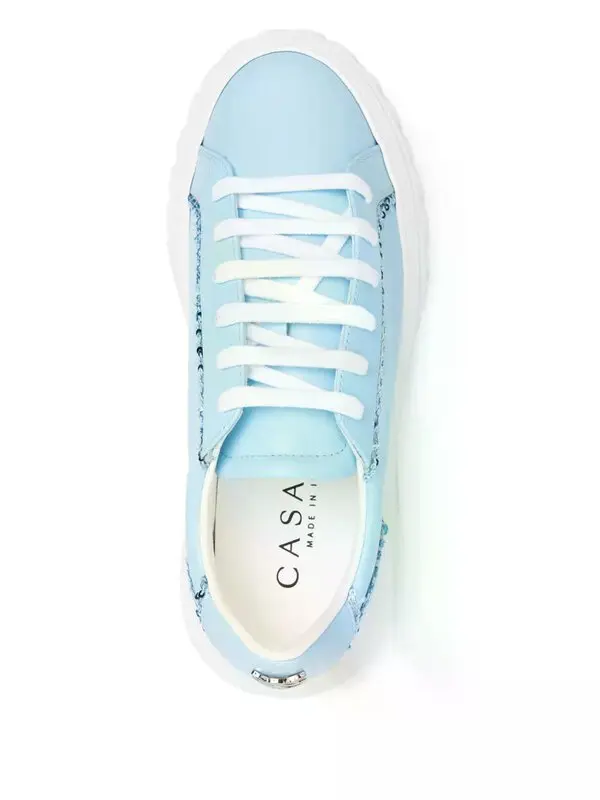 Casadei Off Road Lace-up Sneakers - Blue