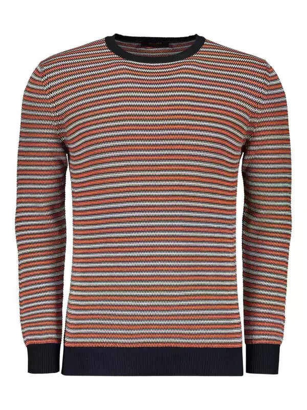 MOORER Cotton Jumper - Orange