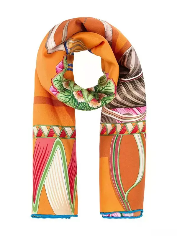 FERRAGAMO Silk Scarf - Orange