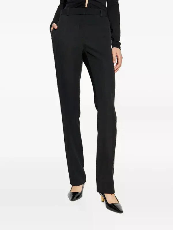 Versace Tailored Trousers With Embellished Trim