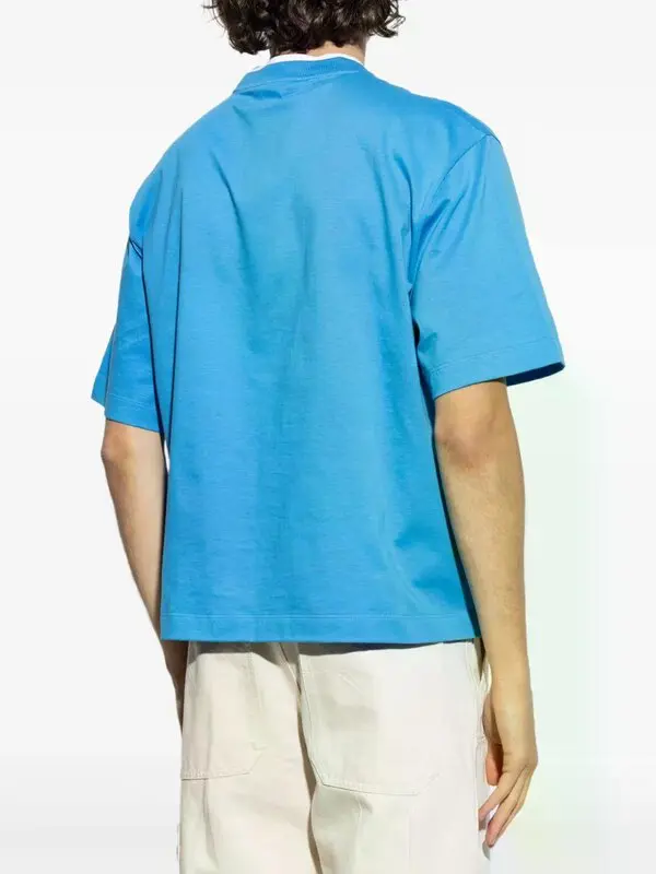 Versace Medusa-embroidered T-shirt - Blue