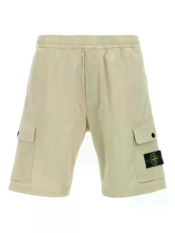Stone Island Compass-badge Cargo Shorts - Neutrals