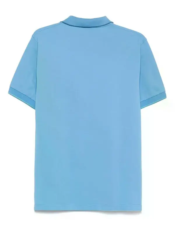 SUN 68 Contrast-trim Polo Shirt - Blue