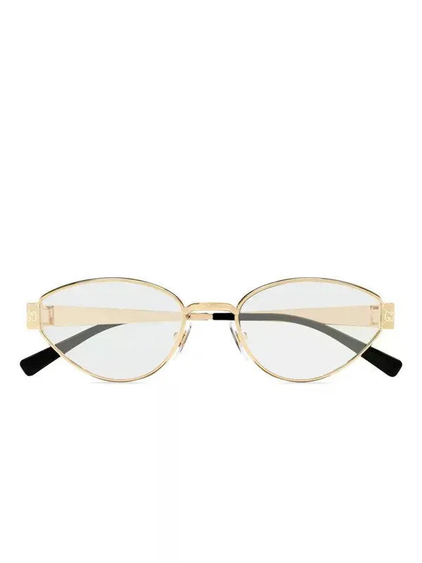Gucci Cat-eye Frame Glasses - Gold