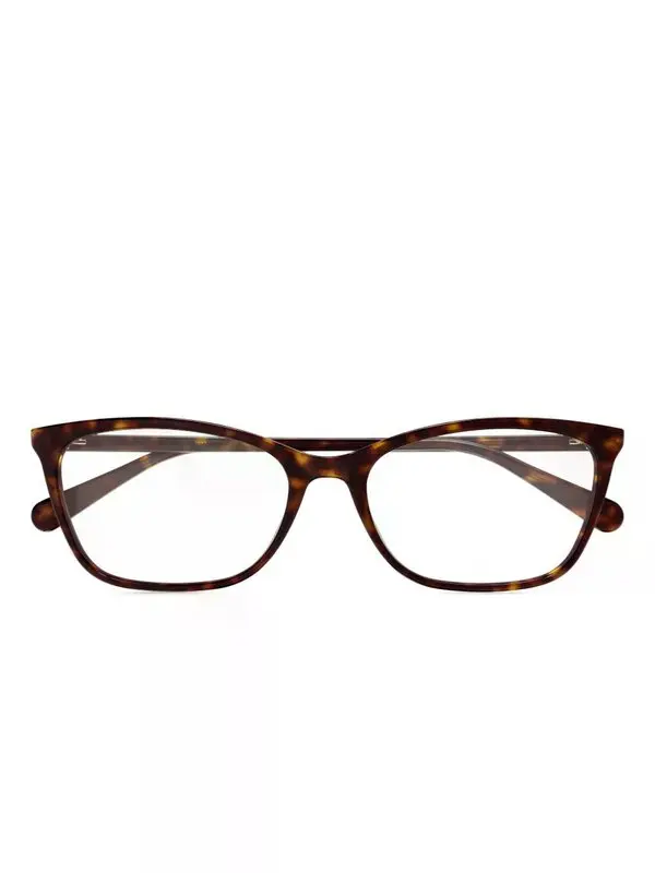 Gucci Rectangle Frame Eyeglasses - Brown