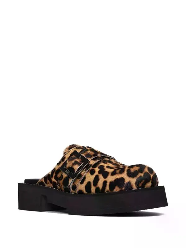 Clarks X Gcds Animal-print Mules