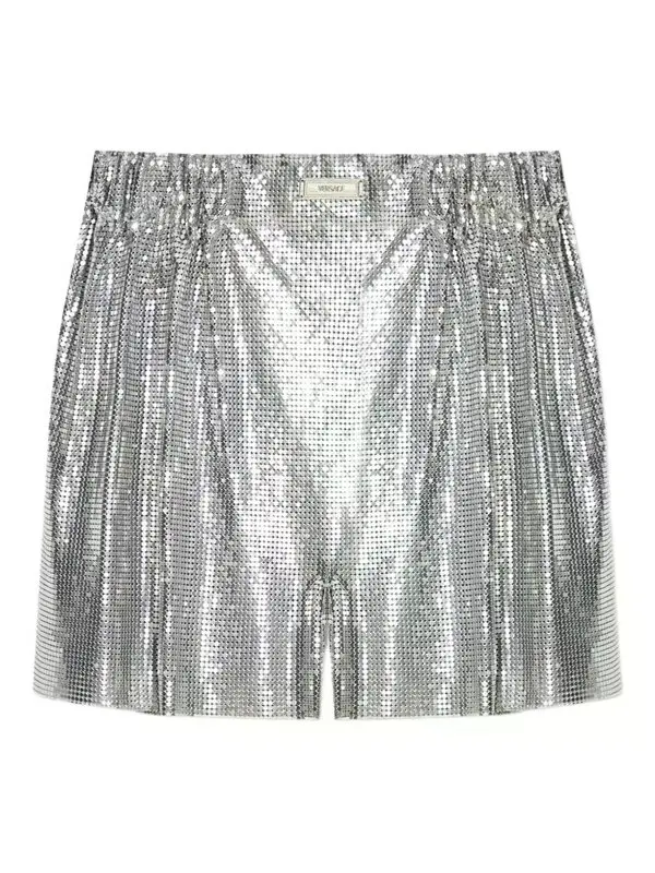 Versace Mesh Shorts - Silver