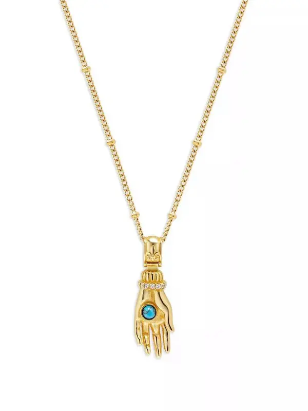 NIALAYA JEWELRY Hand Pendant Chain Necklace - Gold