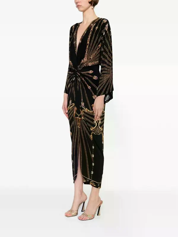 Camilla Long Split Front Twist Dress