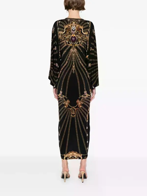 Camilla Long Split Front Twist Dress