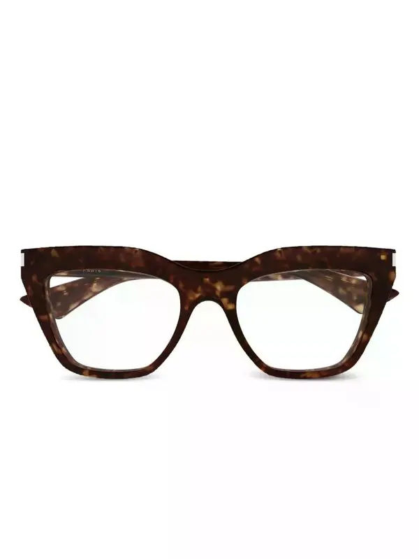 Saint Laurent Square-frame Glasses - Brown