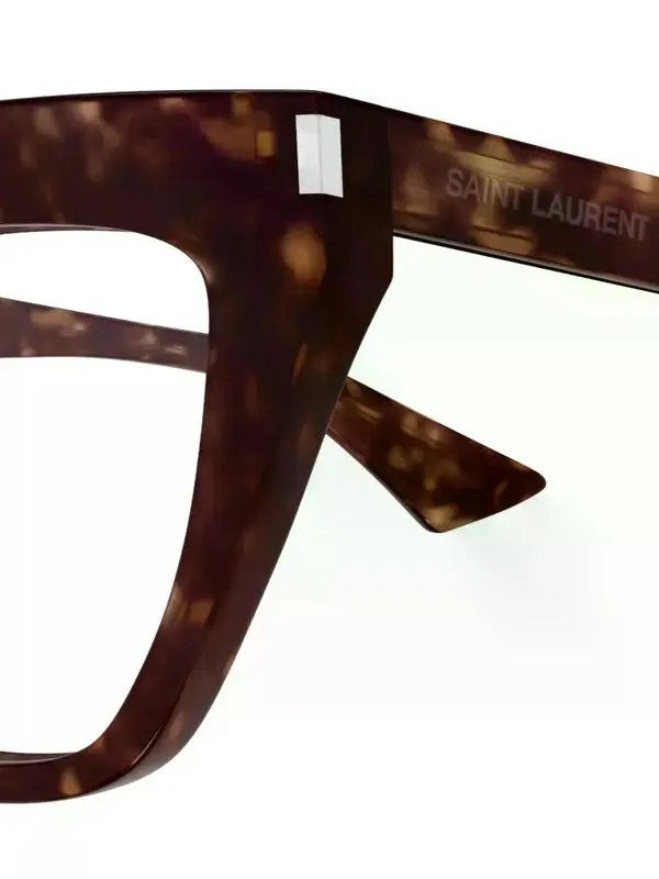 Saint Laurent Square-frame Glasses - Brown