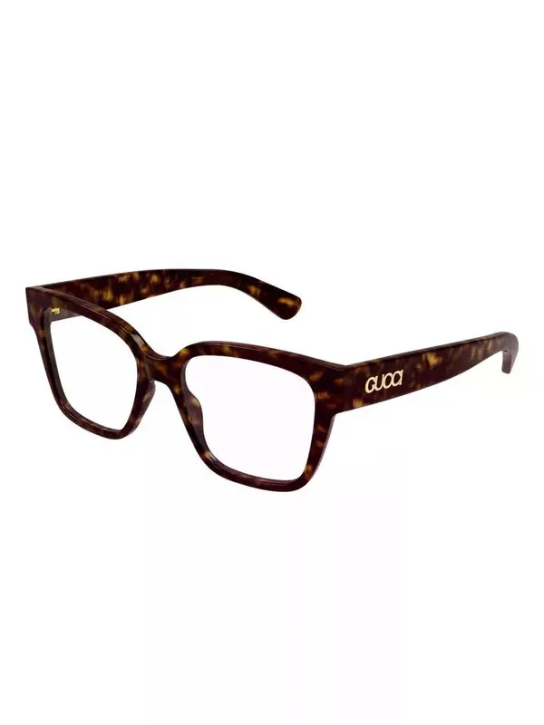 Gucci Square-frame Glasses - Brown