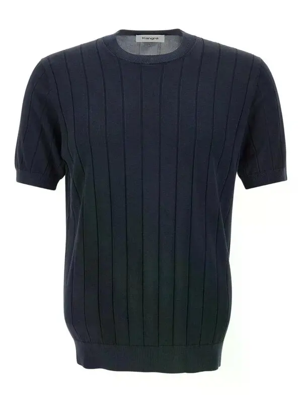 KANGRA Ribbed T-shirt - Blue