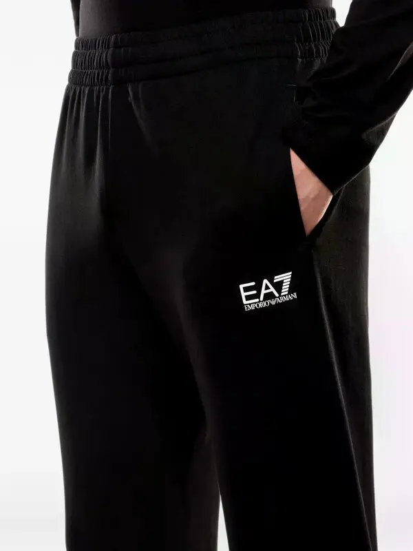 EA7 Cotton Jogger Trousers With Drawstring Core Identity