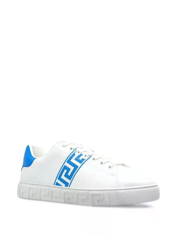 Versace Greca-detail Sneakers - White