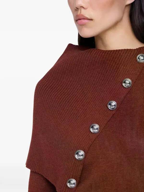 Rabanne Wool Jumper - Brown