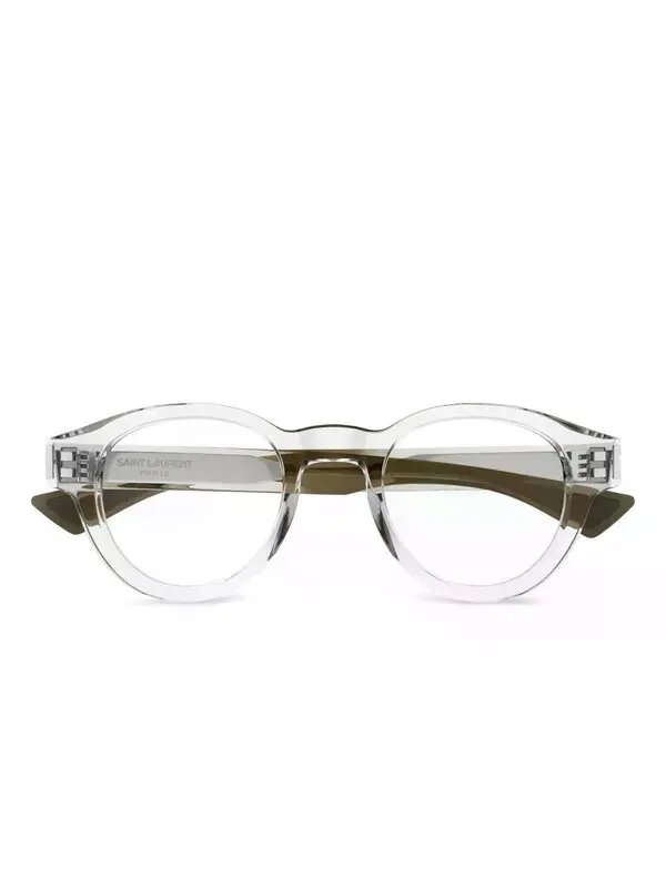 Saint Laurent Round-frame Glasses - White