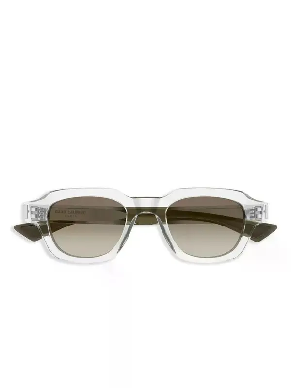 Saint Laurent Square Frame Sunglasses - White
