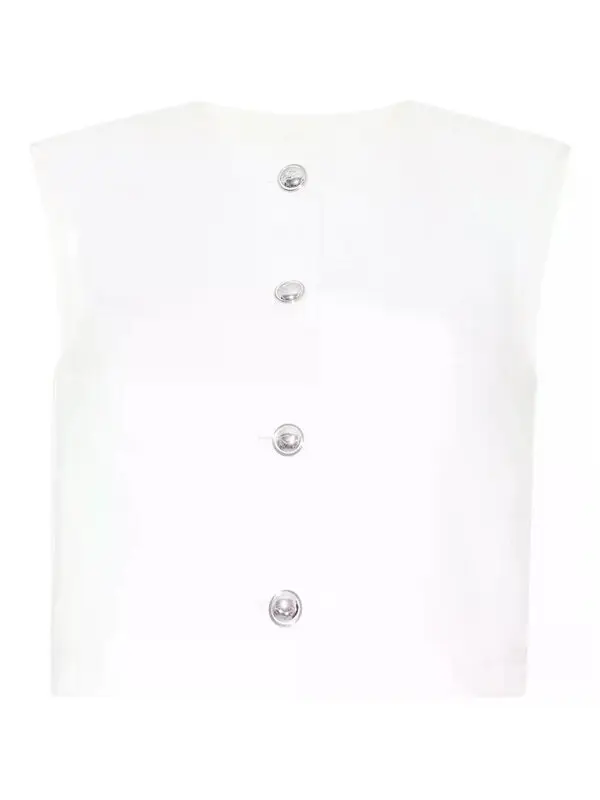 Adam Lippes Remo Vest - White