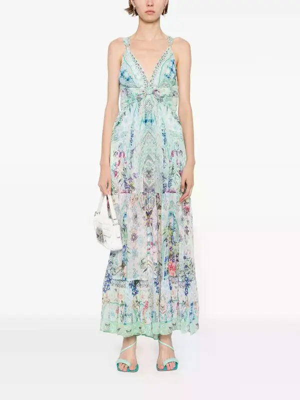 Camilla Bead-strap Panelled Dress