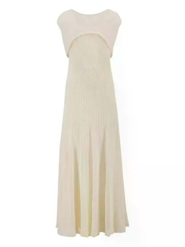Khaite Thora Maxi Dress - Neutrals