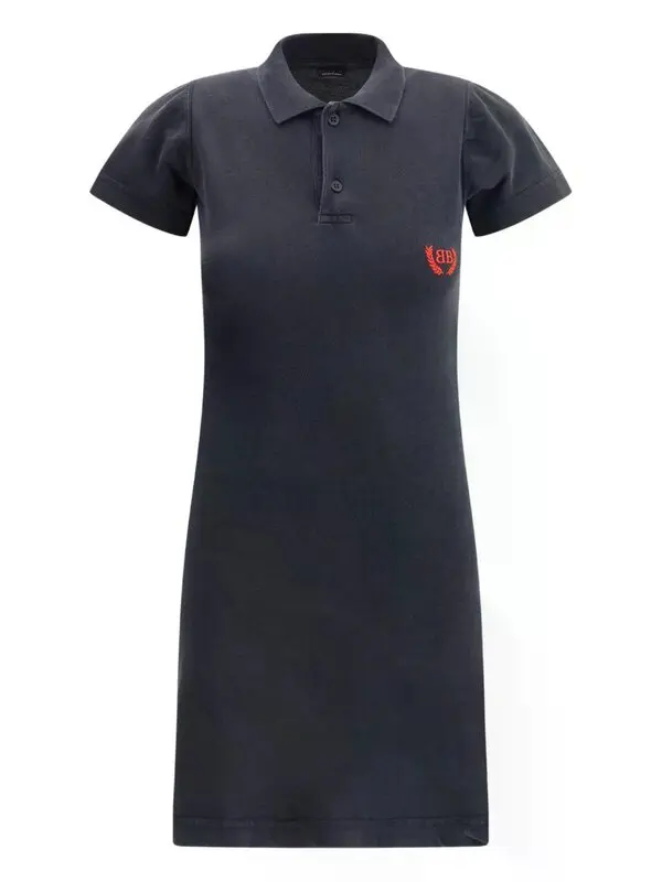 Balenciaga Polo-collar Mini Dress