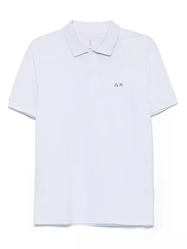 SUN 68 Floral-print Polo Shirt - White