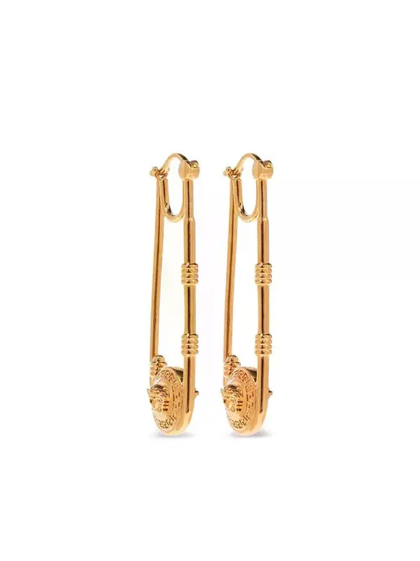 Versace Stud Earrings - Gold
