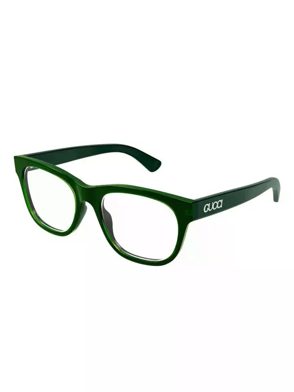Gucci Logo Lettering Square Frame Glasses