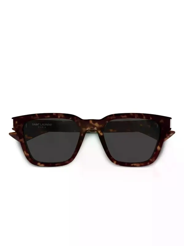 Saint Laurent Square Frame Sunglasses - Brown
