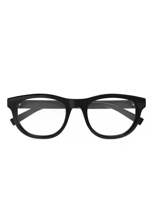 Gucci Web-detail Square Frame Glasses - Black