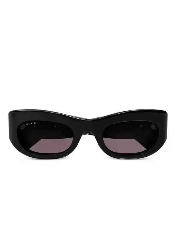 Gucci Oval-frame Sunglasses - Black