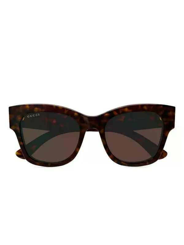 Gucci Square-frame Sunglasses - Brown