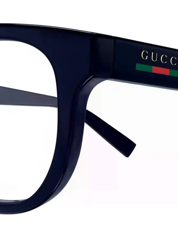 Gucci Web-detail Square Frame Glasses