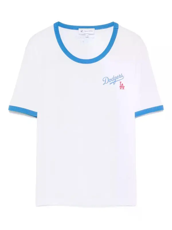 SPORTY & RICH X La Dodgers Serif Ringer T-shirt - White