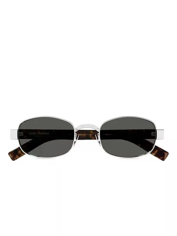 Saint Laurent Oval-frame Sunglasses - Grey