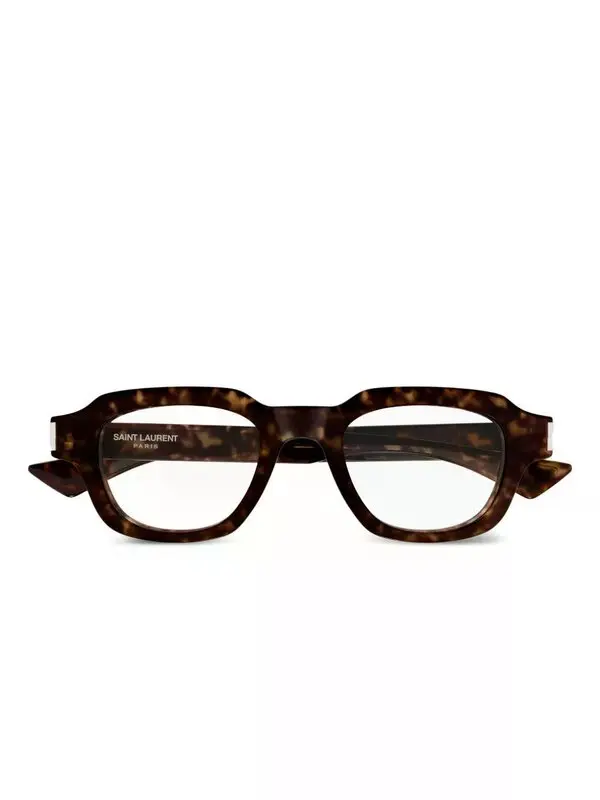 Saint Laurent Square-frame Eyeglasses - Brown