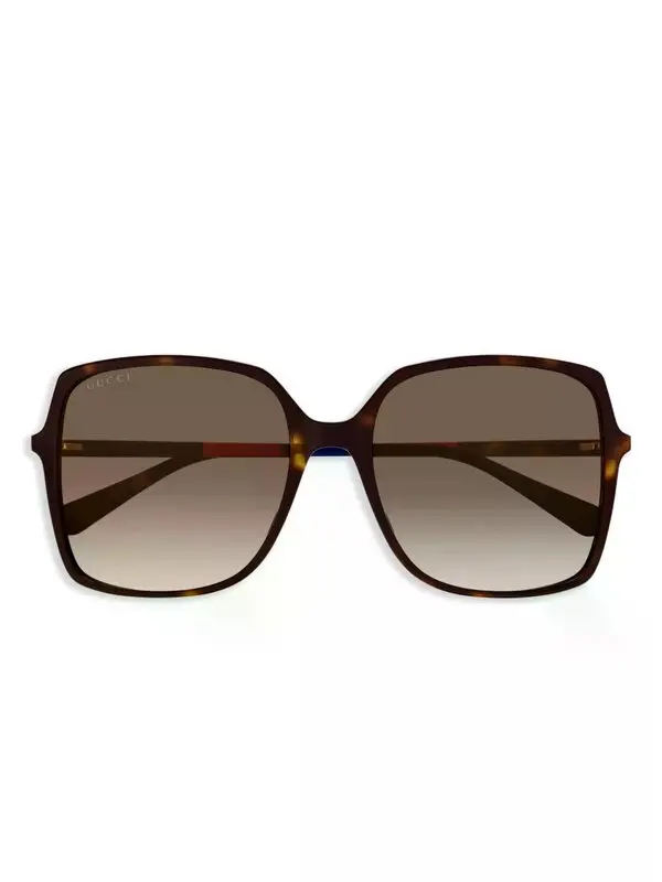 Gucci Square-frame Sunglasses - Brown