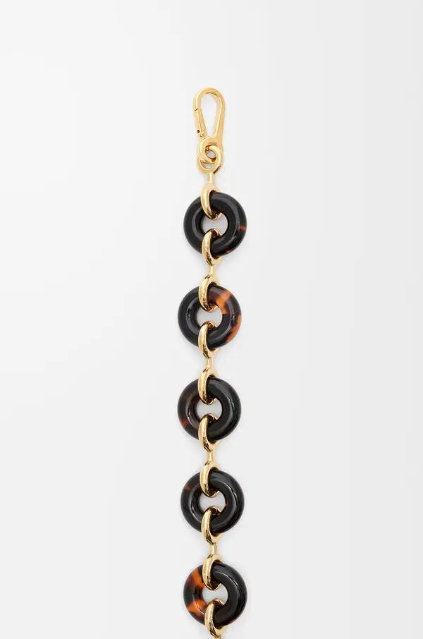 Loewe Chain Strap - Black/honey