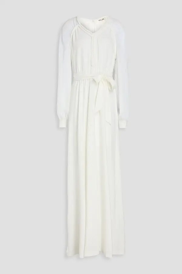 Diane Von Furstenberg Karson Belted Jersey Maxi Dress