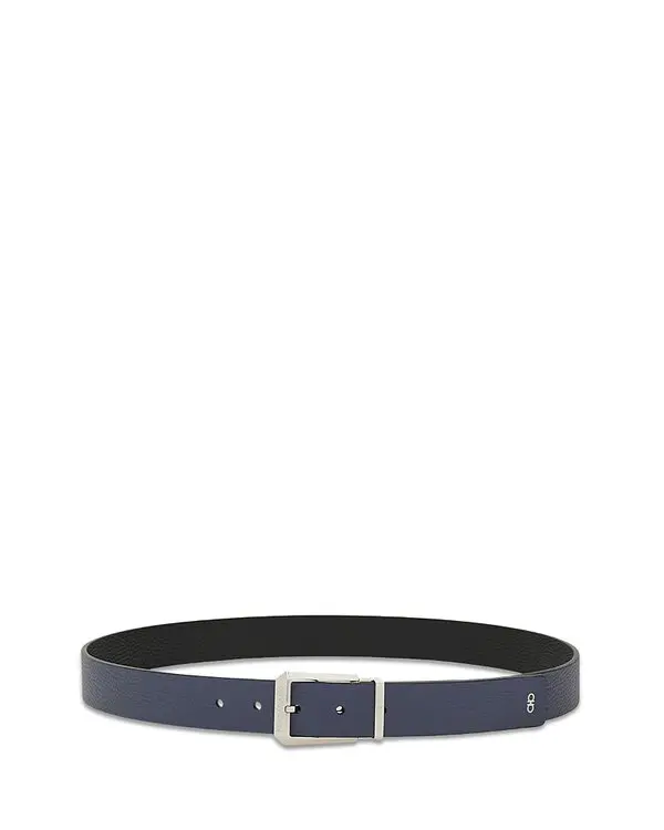 FERRAGAMO Double Adjustable Belt - Graphite