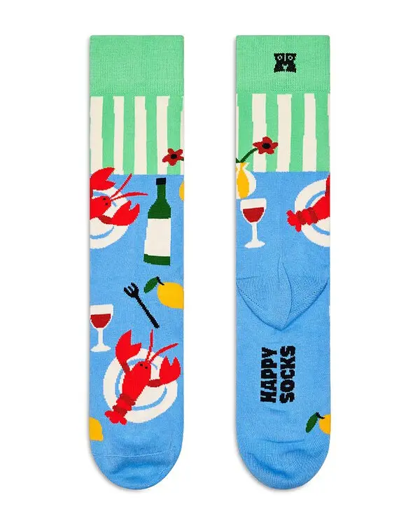 Happy Socks Dinner Socks - Light Blue