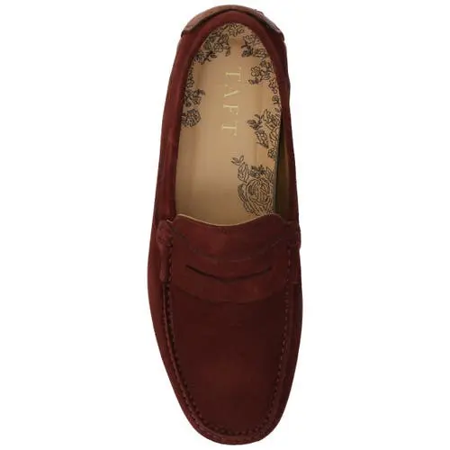 Taft Leather Driver Moccasins - Bordeaux