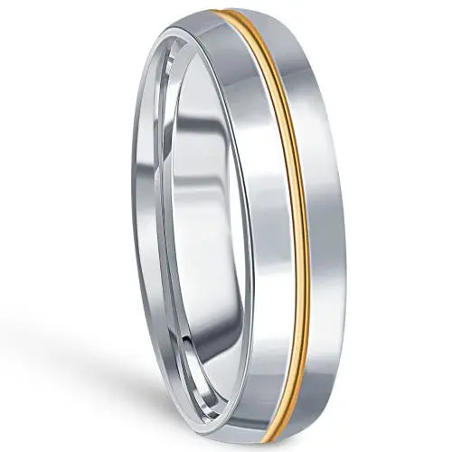 BLISS DIAMOND Two-tone Wedding Band