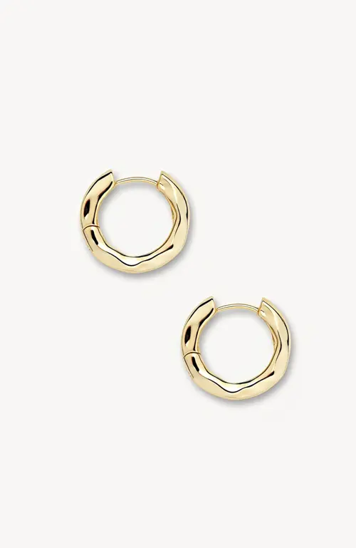 MACHETE Petite Wavy Hoop Earrings - Gold